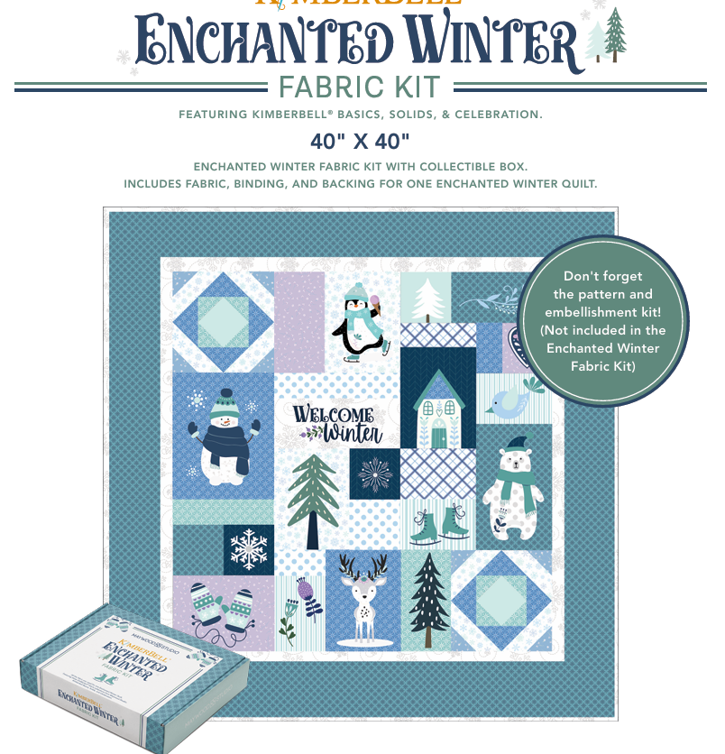 Kimberbell Enchanted Winter Fabric Kit – Tom's Sewing