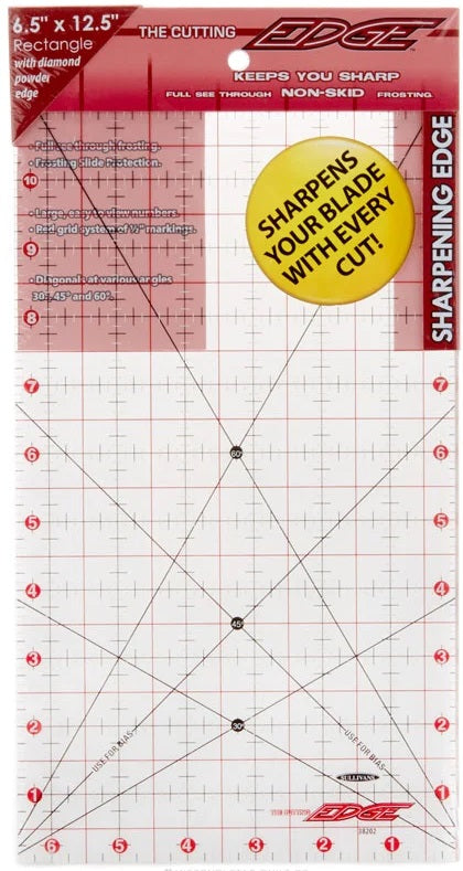 Sullivans Cutting Edge FROSTED Rulers, Non-Skid & Sharpens Your Blade ...