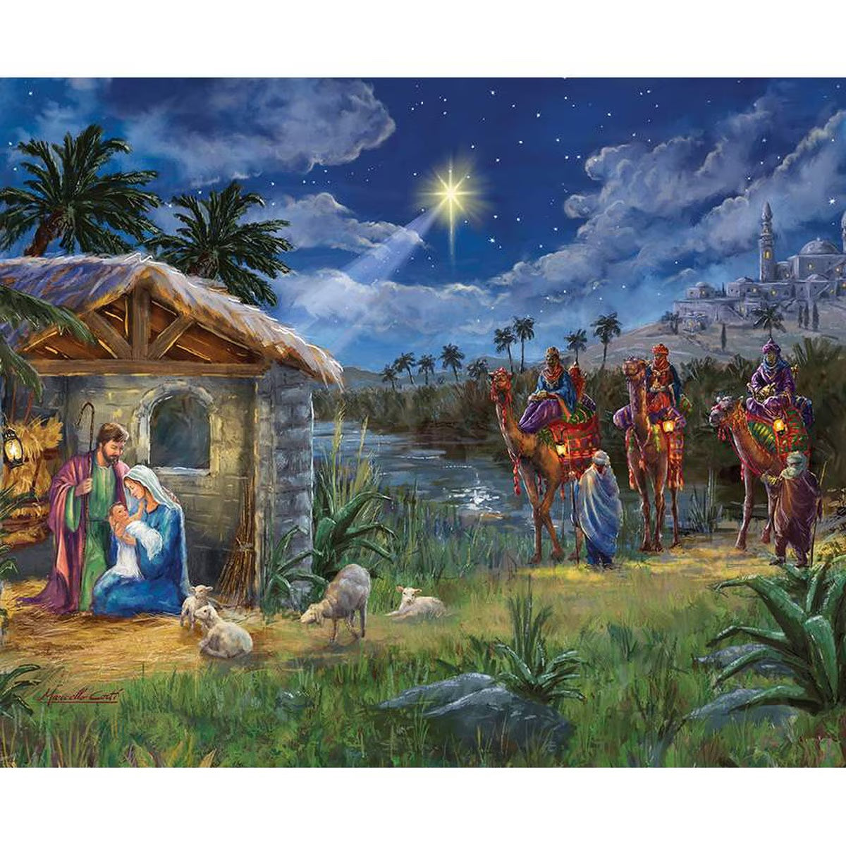 Christmas Wishes Nativity Panel - RBPD15043-PAN – Tom's Sewing