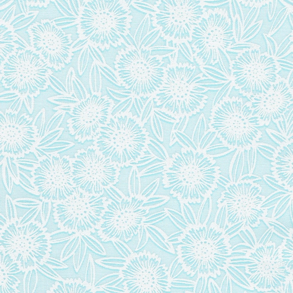 Alabaster Hues Daisies - 23350-63 Sky – Tom's Sewing