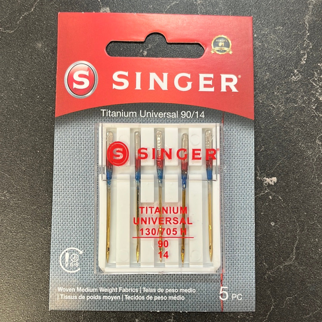 Singer Titanium Universal Needles - 90/14 – Tom's Sewing